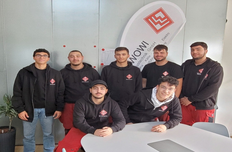 Unsere neuen AZUBIS 1. Lehrjahr 08/09 2022 | WOWI Haustechnik GmbH